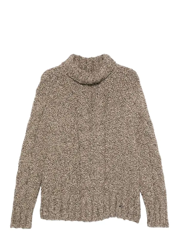 Kiton Marl-knit Sweater - Brown