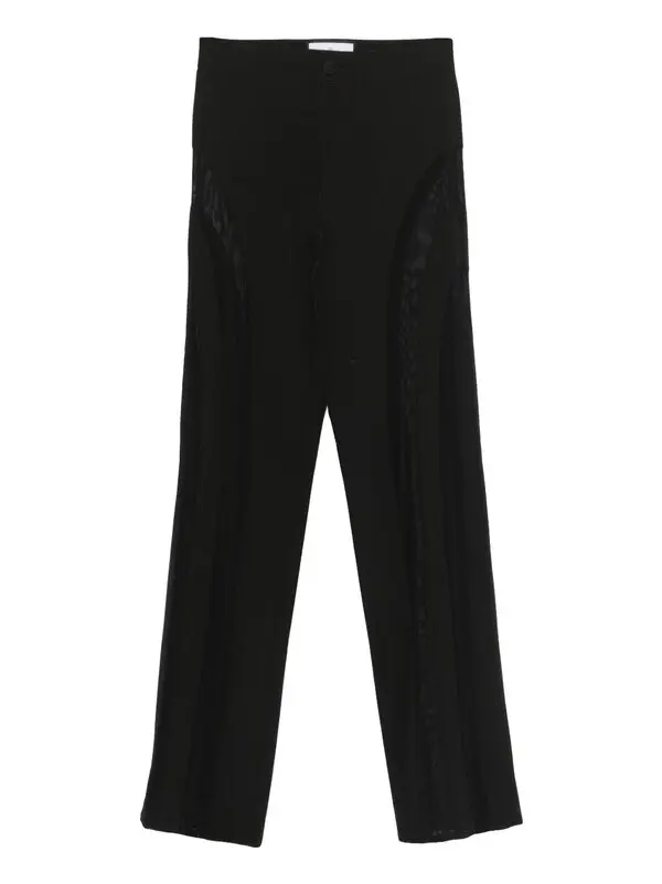 Philipp Plein Mesh-paneled Trousers - Black