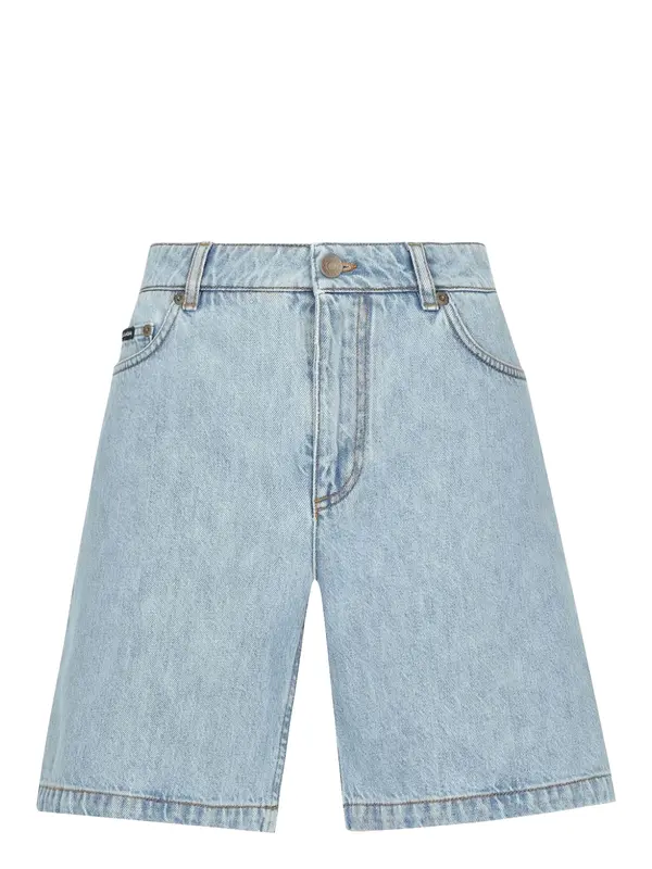 Dolce & Gabbana Denim Bermuda Shorts - Blue