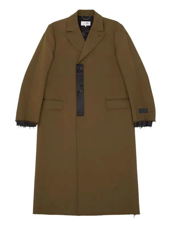 MAISON MARGIELA Numeric Signature Single-breasted Coat - Brown