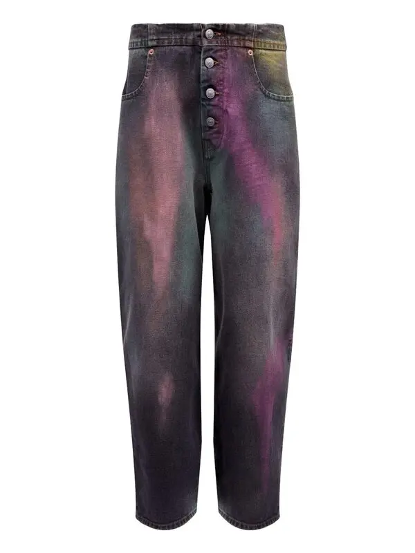 MAISON MARGIELA Bleached-effect Straight-leg Jeans - Blue