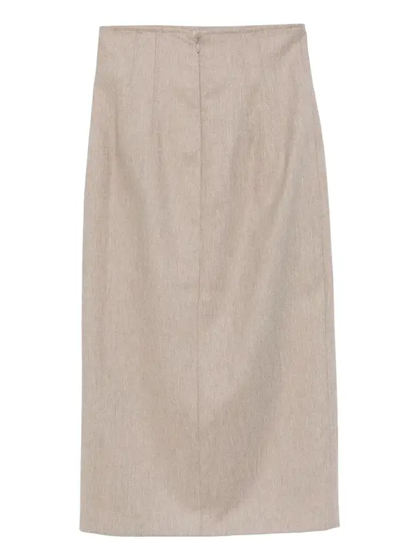 Andamane Stephanie Midi Skirt - Neutrals