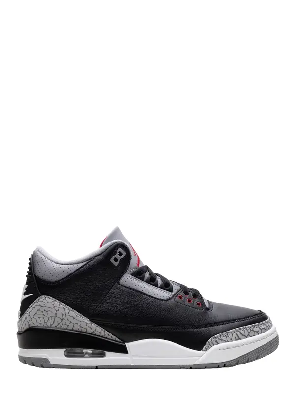 JORDAN Air 3 Cement Sneakers - Black