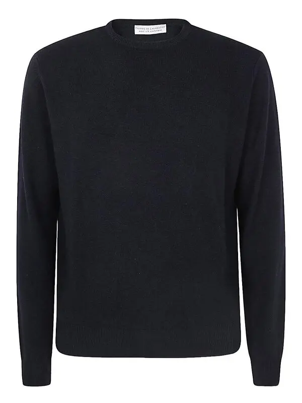 FILIPPO DE LAURENTIIS Long Sleeve Round Neck Top - Blue