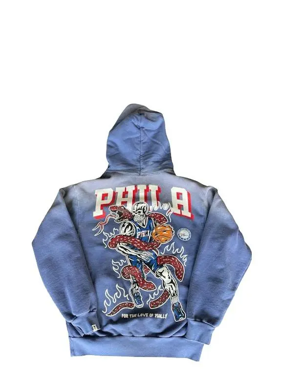 WARREN LOTAS Philadelphia 76ers 2.0 Hooded Sweatshirt - Blue