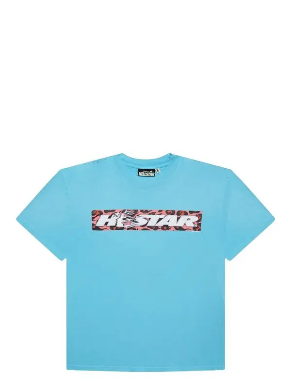 HELLSTAR Box Logo T-shirt - Blue