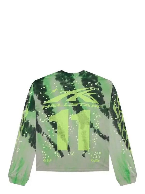 HELLSTAR Tyedye Moto Longsleeve - Green