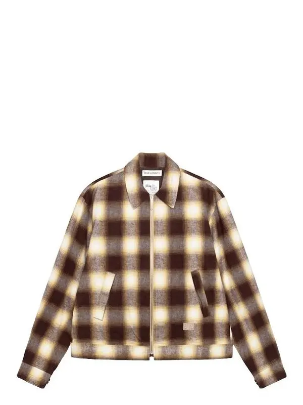 StÜssy X Our Legacy Work Shop Blouson Flannel Jacket - Nebraska Flannel Plaid