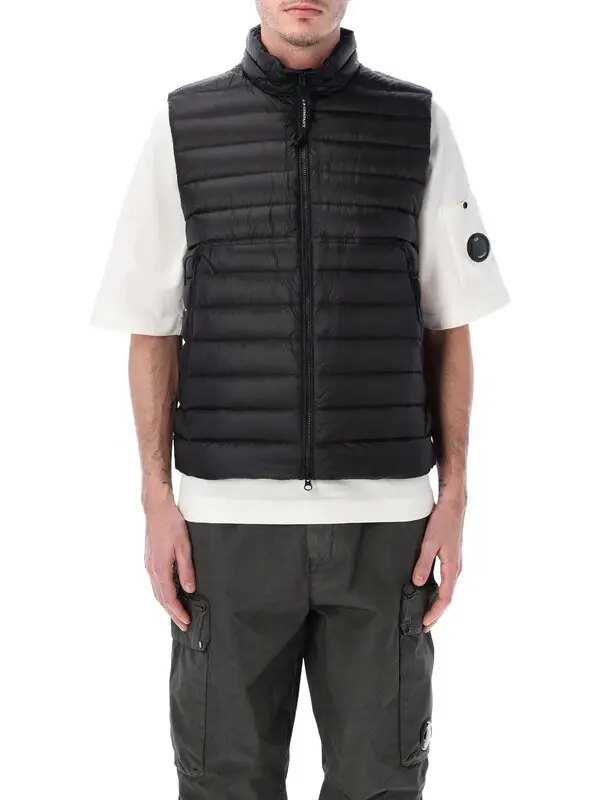 C.P. COMPANY D.d. Shell Down Gilet - Black