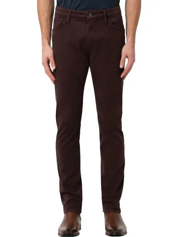 34 Heritage Charisma Relaxed Straight Leg Twill Pants - Burgundy Diagonal
