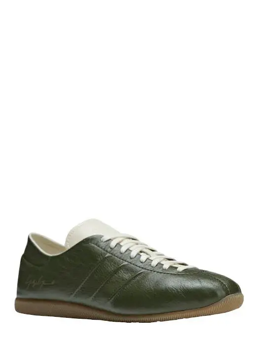 Y3 Japan Leather Sneakers - Green/ Cream White