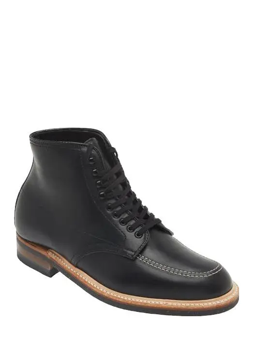 Alden Leather Lace-up Work Boots - Black
