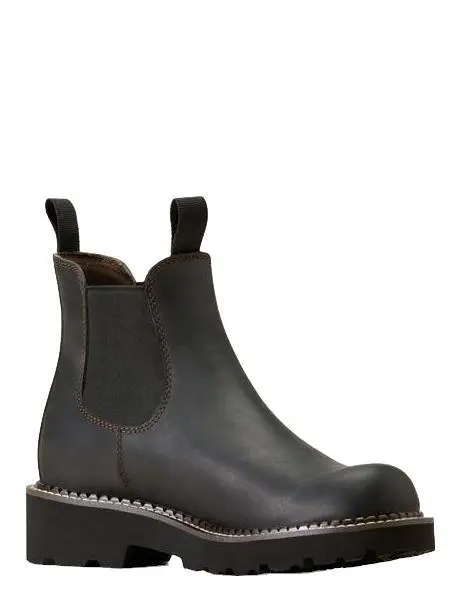 Ariat Lug Sole Chelsea Boot - Black Deertan