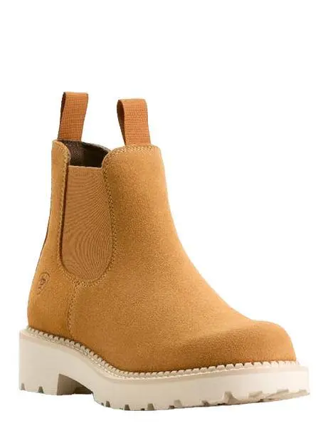Ariat Lug Sole Chelsea Boot - Wheat Suede