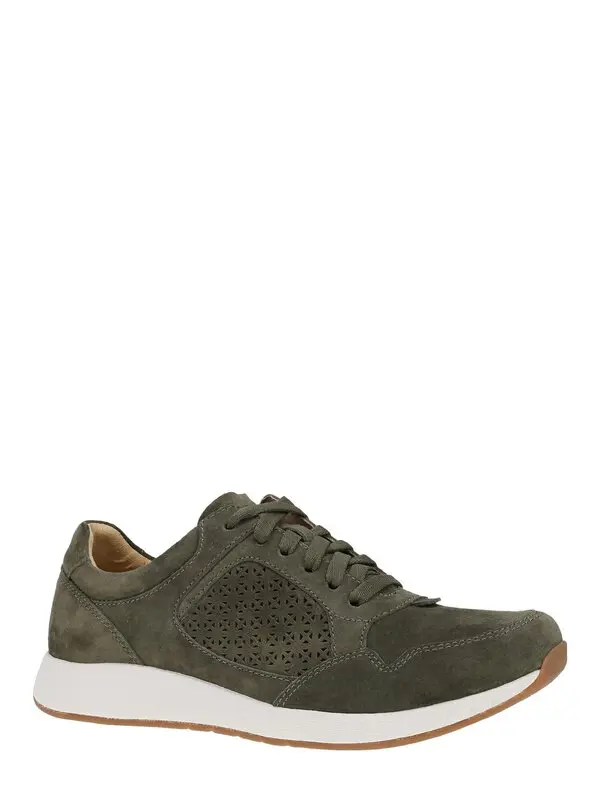 Dansko Catie Suede Sneaker - Olive Suede