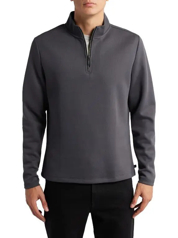 Robert Barakett Hanwell Half Zip Pullover - Grey