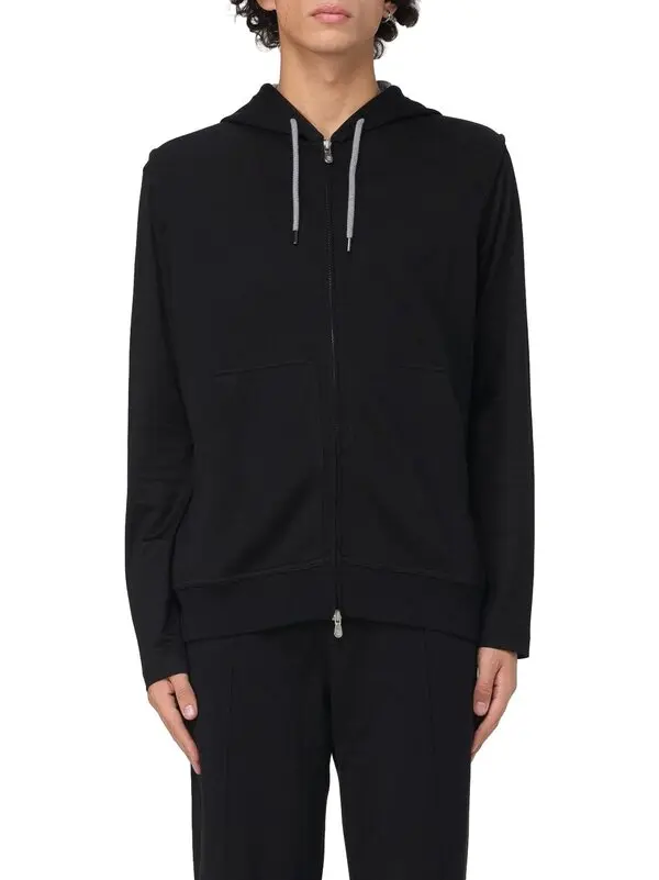 Brunello Cucinelli Zip-up Hoodie - Black