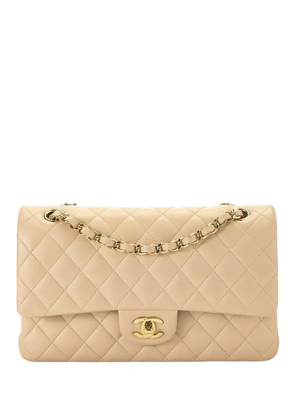 Chanel Quilted Lambskin Classic Flap Medium - Beige
