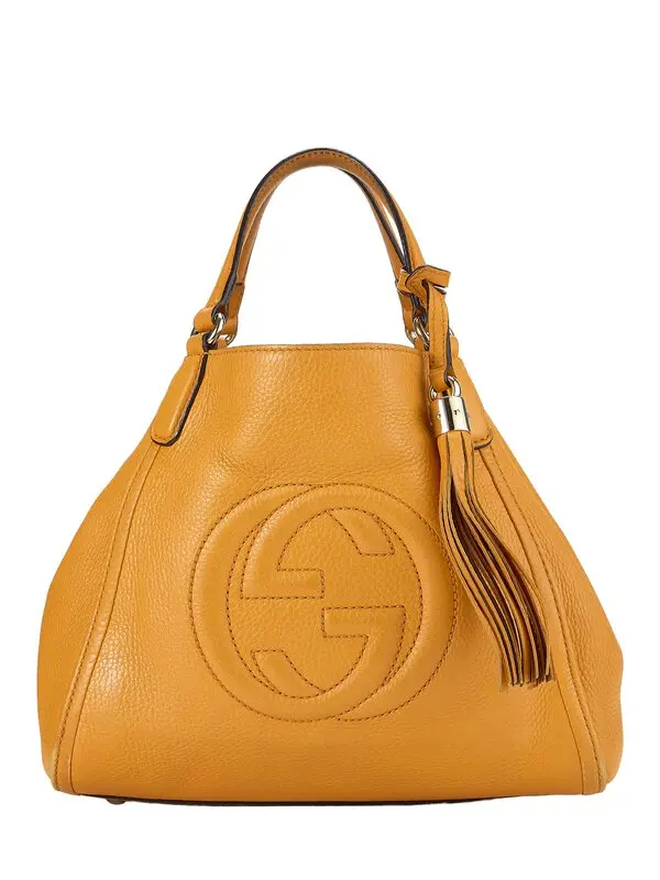 Gucci Leather Soho Convertible Shoulder Bag - Yellow