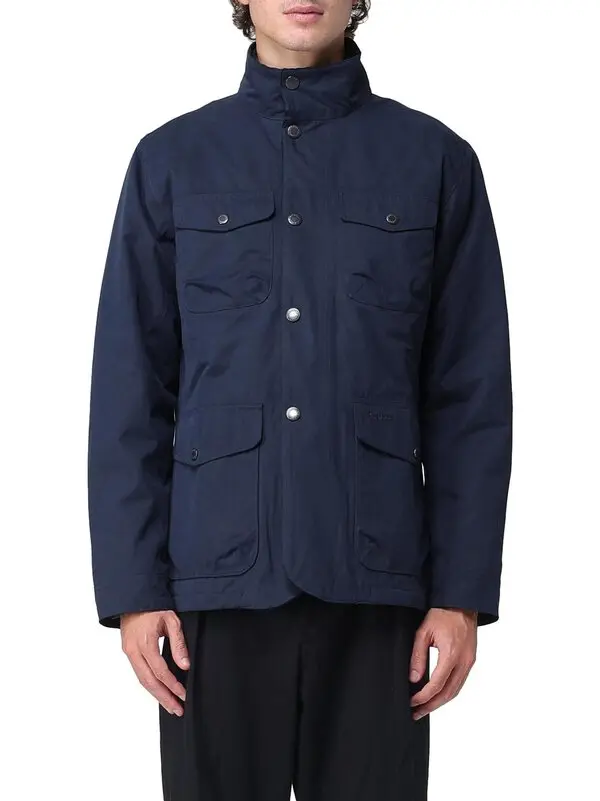Barbour Waxed Cotton Jacket - Blue