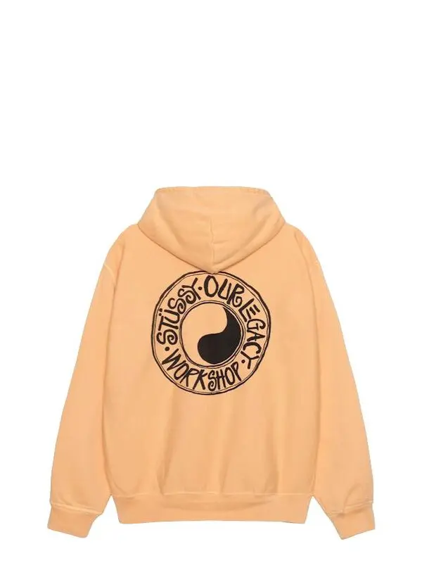 StÜssy X Our Legacy Work Shop Buana Pigment Dyed Hoodie - Peach