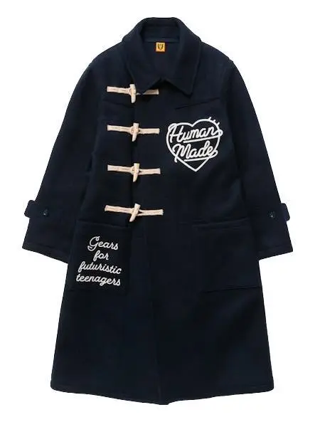 HUMAN MADE Duffle Coat - Navy Blue