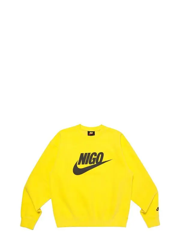 Nike X Nigo Nrg Fleece Crew Sweatshirt - Yellow