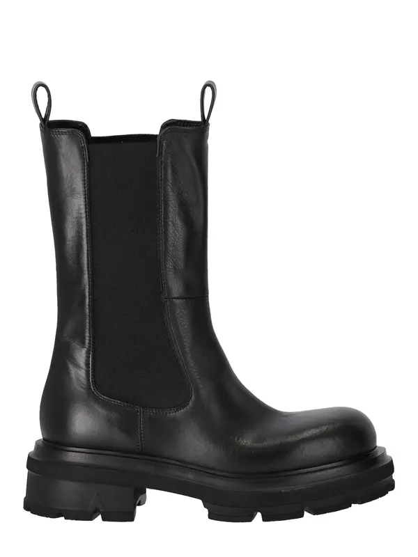 Elena Iachi Leather Chelsea Boots - Black