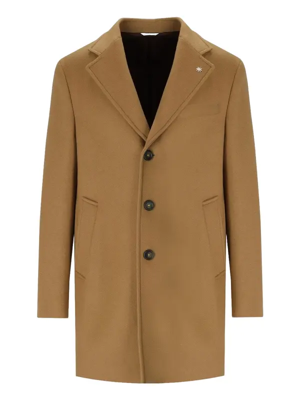 MANUEL RITZ Single-breasted Coat - Beige
