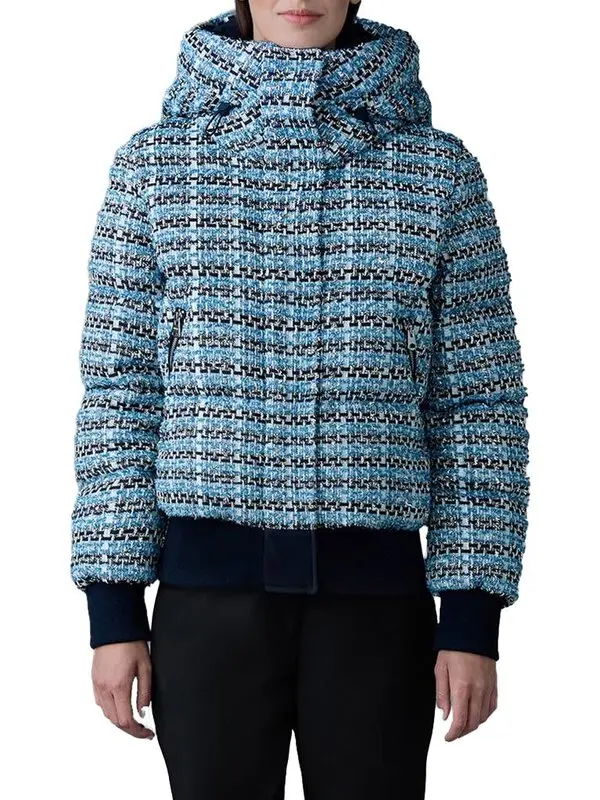 Mackage Shirley-tw Down Puffer Jacket - Sky Blue Multi