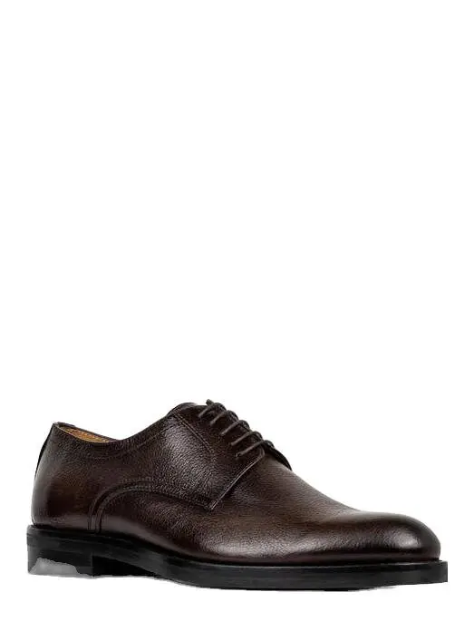 DONALD PLINER Russell Leather Derby - Dark Brown