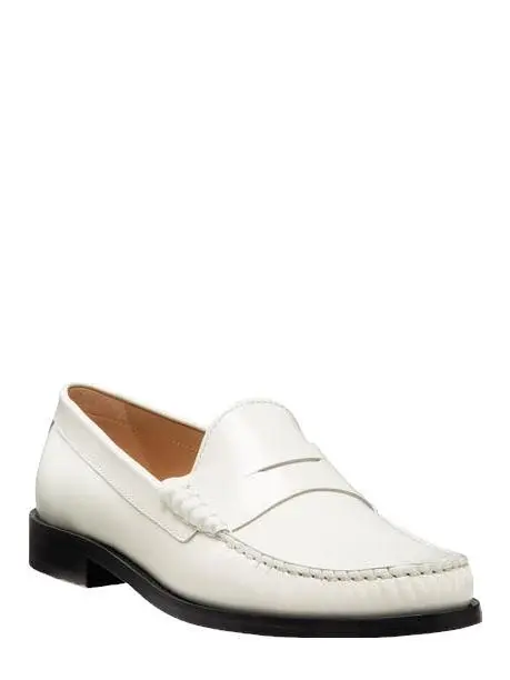 STUART WEITZMAN Lottie Penny Loafer - Cream