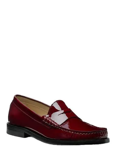 STUART WEITZMAN Lottie Penny Loafer - Rosewood Patent