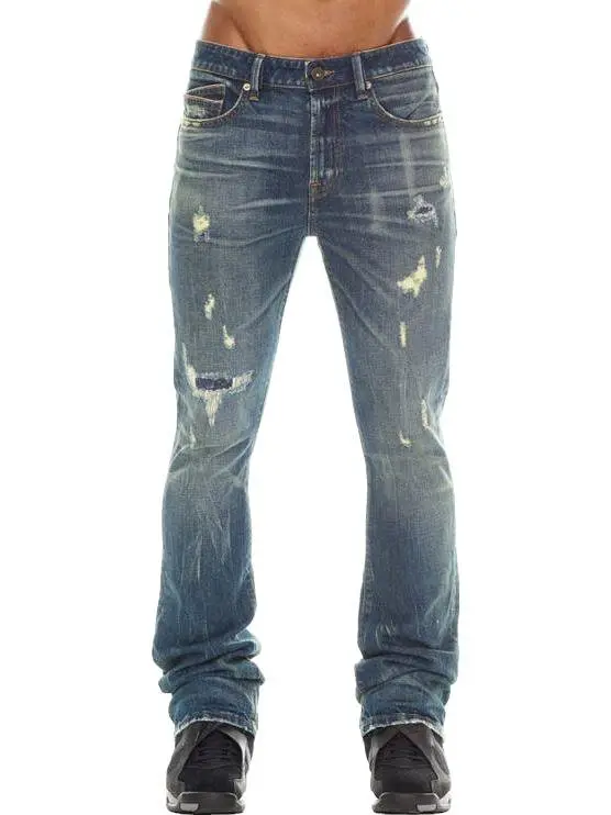 CULT OF INDIVIDUALITY Lenny Ripped Bootcut Jeans - Dodge