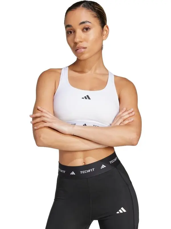 Adidas Techfit Bra - White