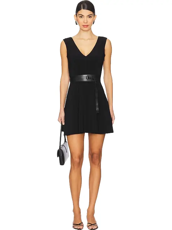 Norma Kamali Grace Mini Dress - Black