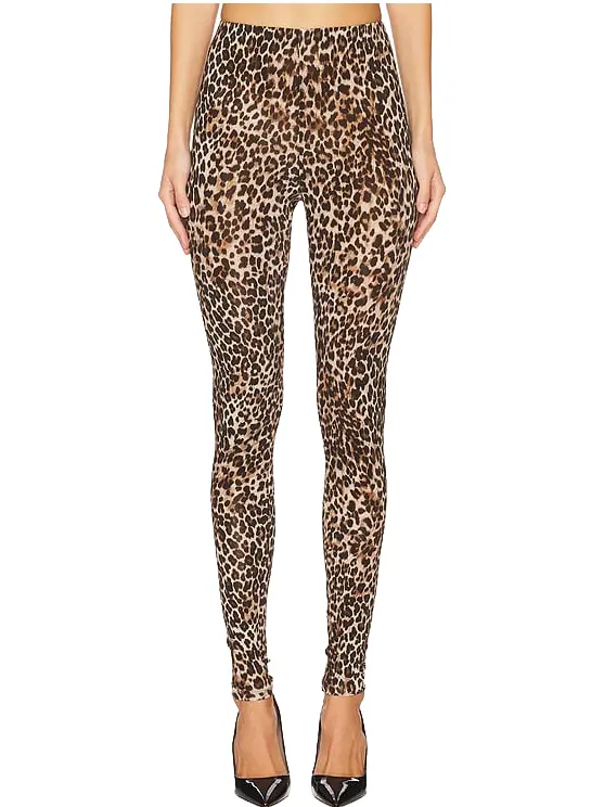 LOVERS AND FRIENDS Billie Legging In Brown - Leopard
