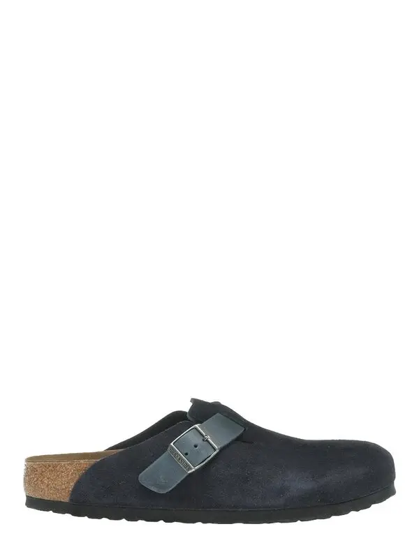 BIRKENSTOCK Boston Mixed Leather Clogs - Midnight