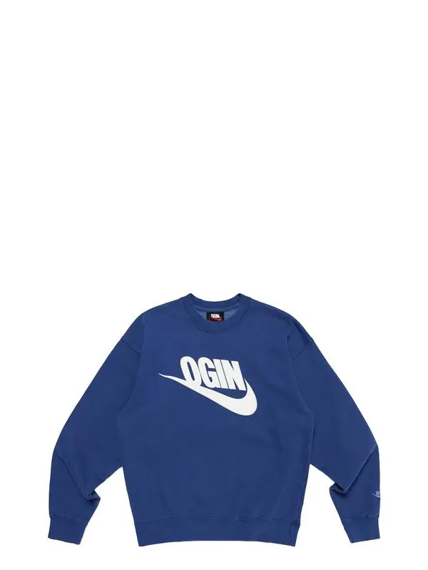 Nike X Nigo Nrg Fleece Crew Sweatshirt - Navy Blue