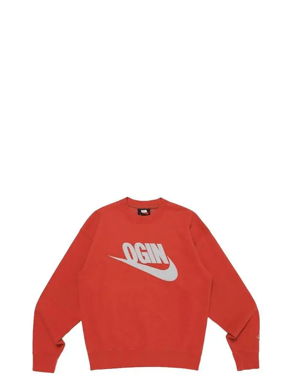 Nike X Nigo Nrg Fleece Crew Sweatshirt - Red