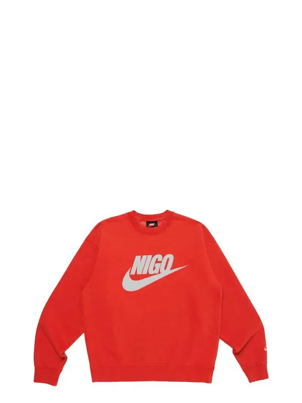 Nike X Nigo Nrg Fleece Crew Sweatshirt - Red