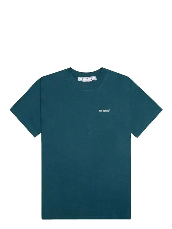 Off-White Chain Arr Slim Short Sleeve T-shirt - Duck Green