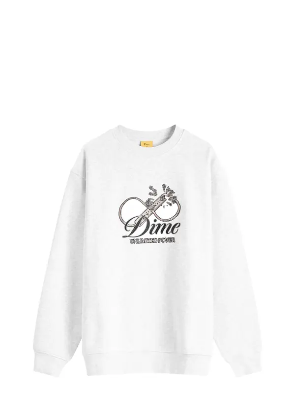 DIME Cursive Power Sweatshirt - Ash