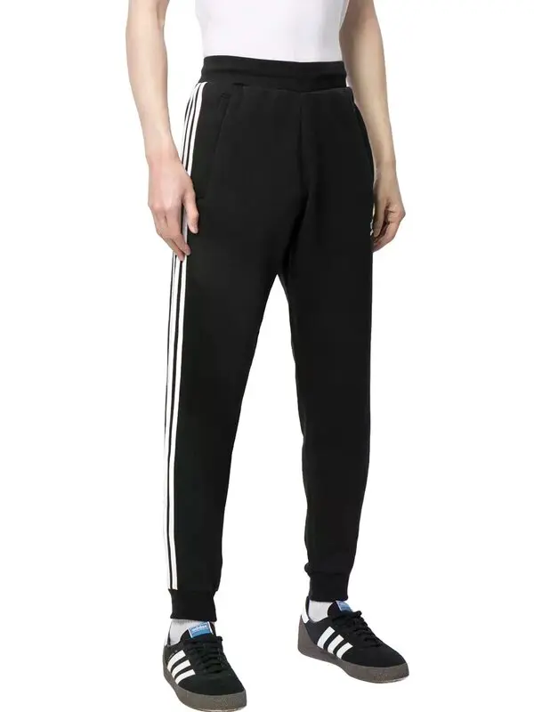 Adidas Side-stripe Logo Track Pants - Black