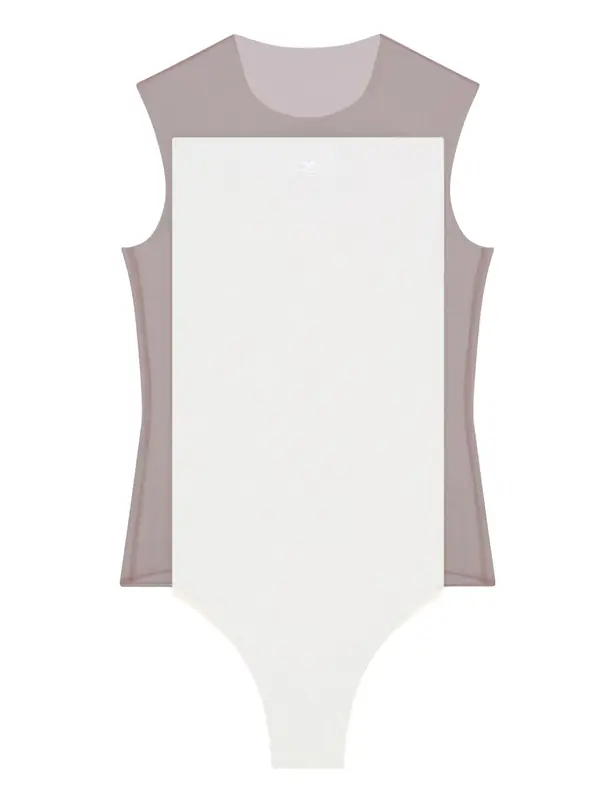 COURREGES Illusion Bodysuit - White