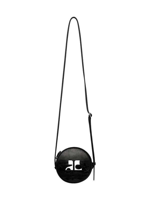 COURREGES Re-edition Small Circle Bag - Black