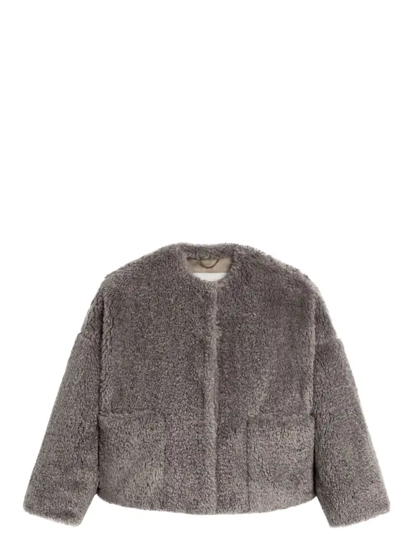 Mackintosh Faux-fur Jacket - Grey
