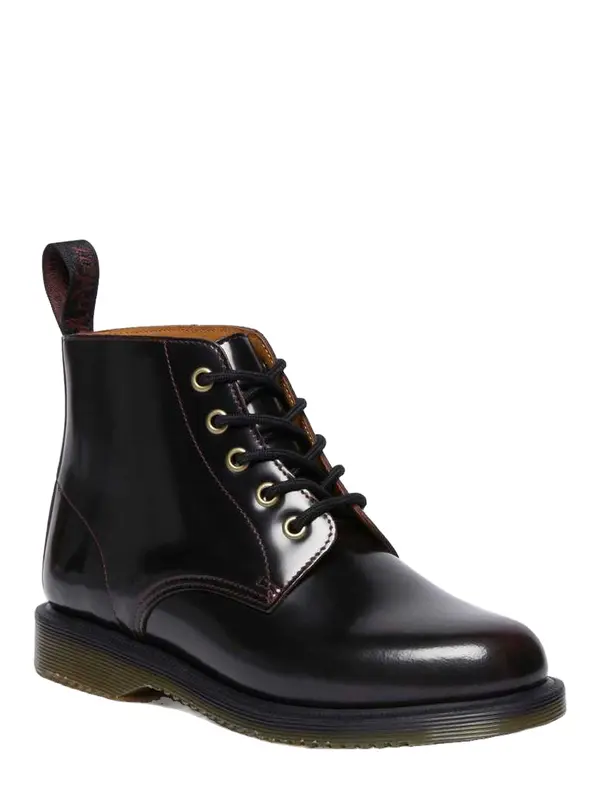 Dr. Martens Emmeline Arcadia Leather Lace Up Boots - Red