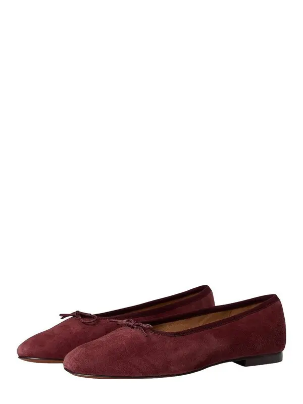 Madewell The April Ballet Flat In Suede - Brown