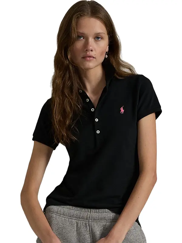 Ralph Lauren Slim Fit Stretch Polo Shirt - Polo Black